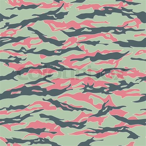 Urban Tiger Stripe Camouflage Seamless Patterns Stock Vector Colourbox