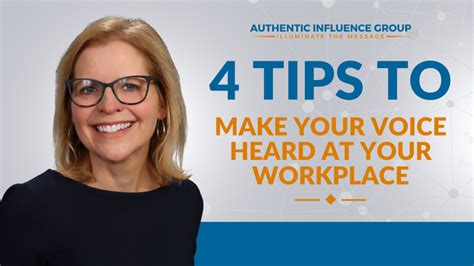 4 Tips To Make Your Voice Heard At Your Workplace