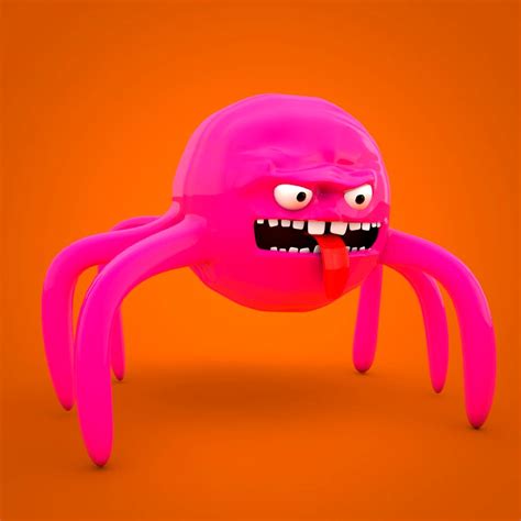 Comic Spider 3d Model