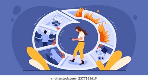 Infinite Scrolling Addiction Photos And Images And Pictures Shutterstock