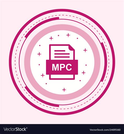 Mpc File Document Icon Royalty Free Vector Image