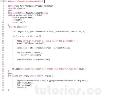 Poo Objective C Mayor Variacion De Precio
