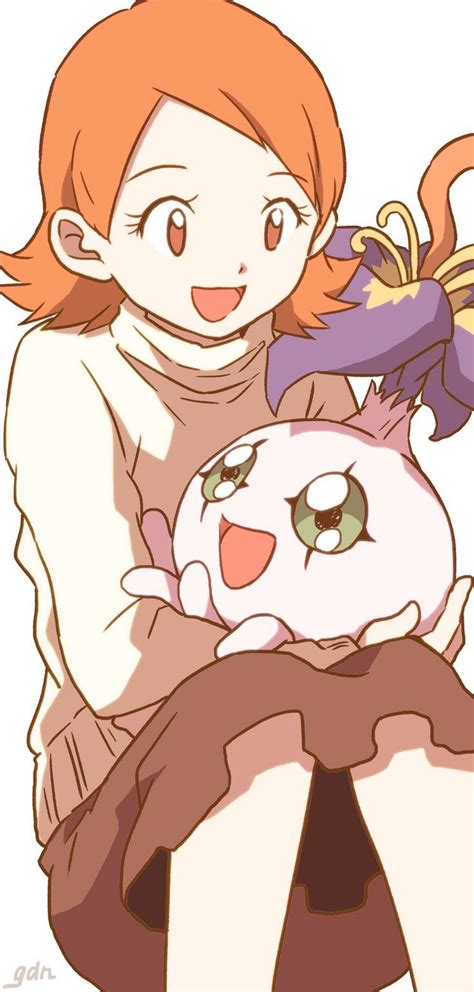 Digimon · Sora And Pyocomon By Gordon Digimon Adventure Digimon