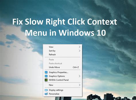 Fix Slow Right Click Context Menu In Windows 10 Techcult