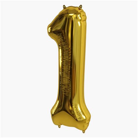 호일 풍선 금 1 3d 모델 16 Ztl Max C4d Fbx Obj Free3d