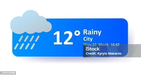 비 섭씨 12도 일기 예보 도시 위치 날짜 흐림 뇌우 호우 흐린 추위 풍속 공기 강수량 온도 분위기 화씨 조건 시놉틱 0명에 대한 스톡 벡터 아트 및 기타 이미지 Istock