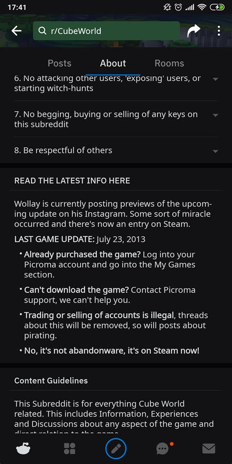 this isn t correct anymore is it r cubeworld