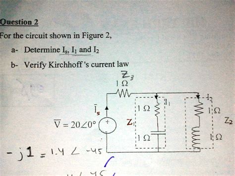 question 2 for the circuit shown in figure 2 a determine is i1 and