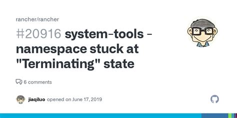 system tools namespace stuck at terminating state · issue 20916