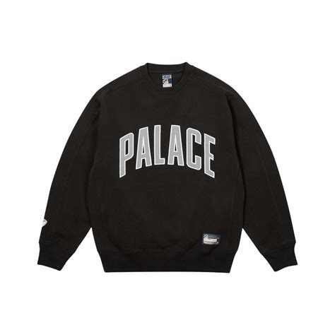 팔라스 애슬레틱 크루 블랙 24fw Palace Kream