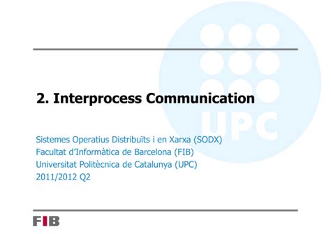 2 Interprocess Communication