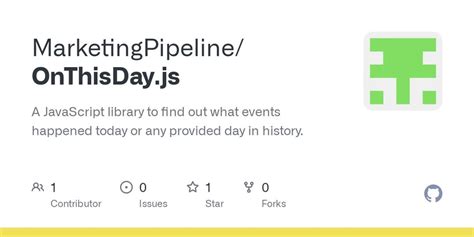 Onthisdayjs A Javascript Library To Find Out What Events Happened