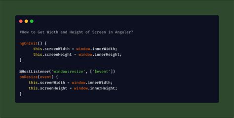 How To Get Width And Height Of Screen In Angular Itsolutionstuff