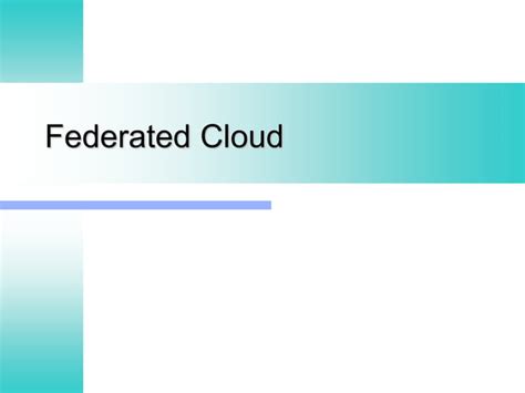 A Reference Architecture For A Federated Cloud For Research Pptx