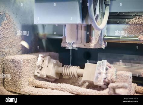 CNC Engraving Milling Machine During Work Stock Photo Alamy