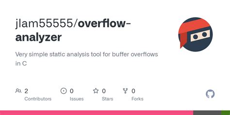 Github Jlam55555overflow Analyzer Very Simple Static Analysis Tool For Buffer Overflows In C