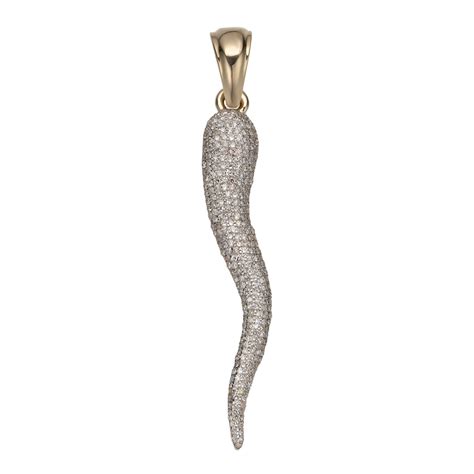 Cornicello Italian Horn Pendant 10k And 14k Yellow Gold
