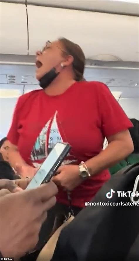 Outrageous Moment Woman On Frontier Airlines Flight Pulls Down Her Pants In The Aisle After