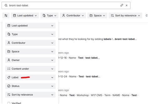 Solved Unable To Search By Label In After The Confluenc