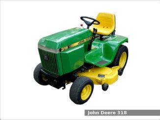 John Deere 318 Lawn And Garden Tractor Review And Specs Tractor Specs