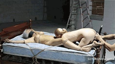Naked Bound Blonde S S Made To Perform Oral On Spread Eagle Curvy Captive HD