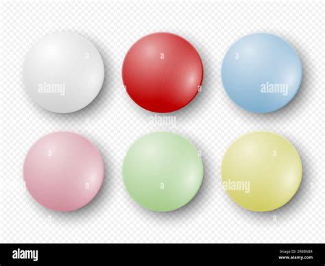 Vector Realistic Round Pharmaceutical Medical Pills Tablets Vitamins