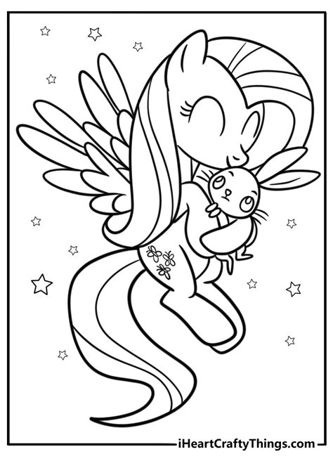 Fluttershy Printable Coloring Pages 2025