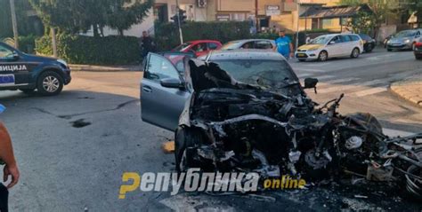 ЕКСПЛОДИРАЛ МОТОР ВО КОЗЛЕ Горат двете возила Plusinfo Mk