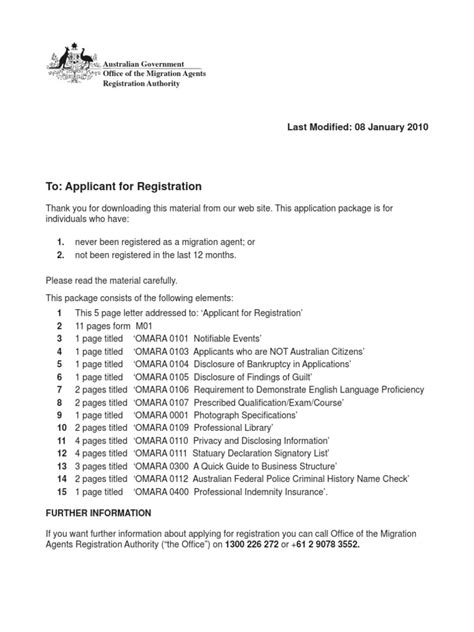 2010 01 08 M01 Initial Application Form Receipt International