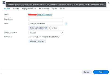 Send Verification Mail Isnt Working Rsynology