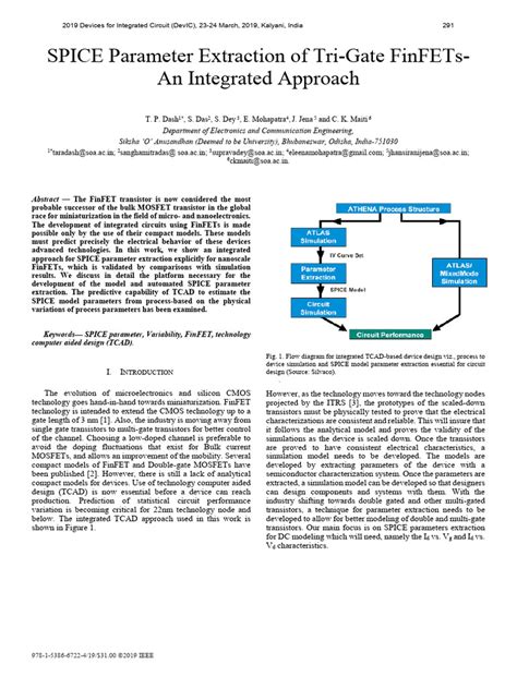 Spiceparameterextractionoftri Gatefinfets Anintegratedapproach