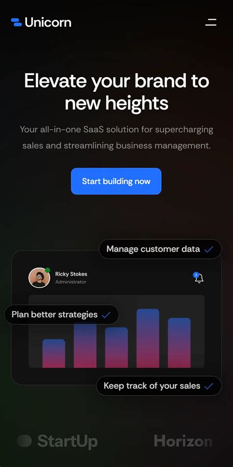 Unicorn Free Saas And Startup Template Framplates Framer Templates