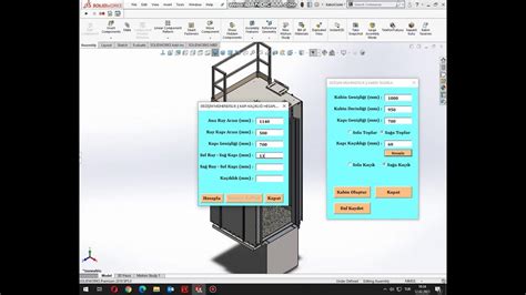 Solidworks Apivba Ile Kabin Tasarım Ve Dxf Kaydetme Youtube