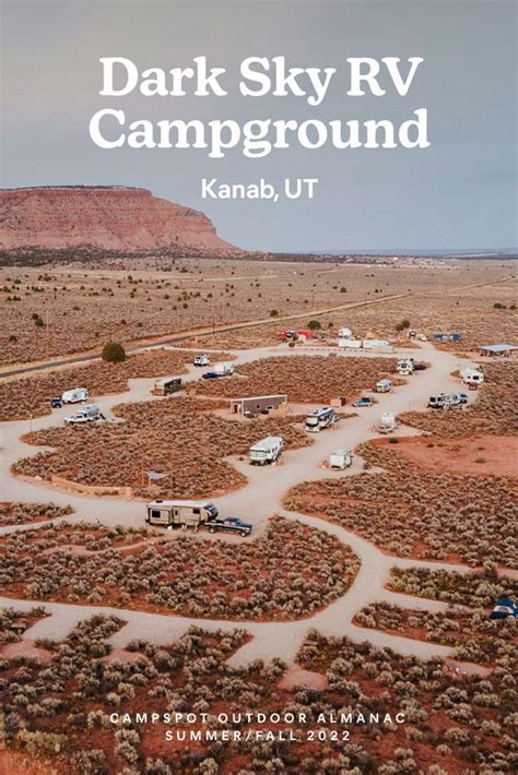 Campground Spotlight Dark Sky Rv Campground Utah Vacation Utah Road