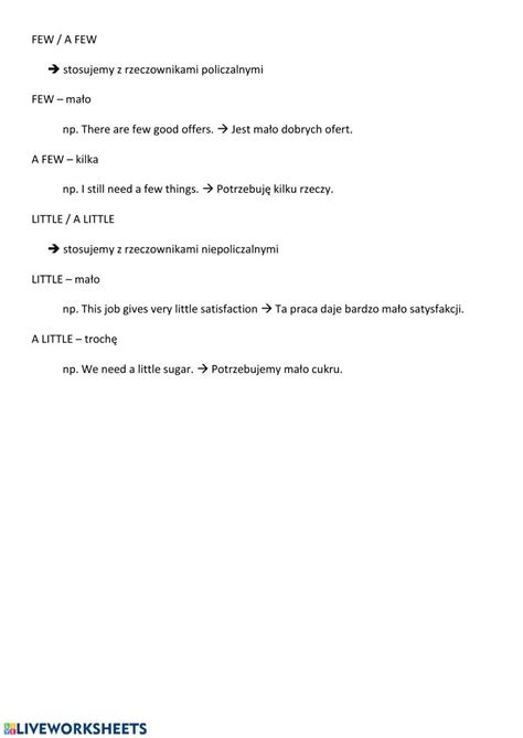 Quantifiers Online Activity For Grade 7 Live Worksheets