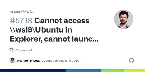 cannot access wsl ubuntu in explorer cannot launch windows commands