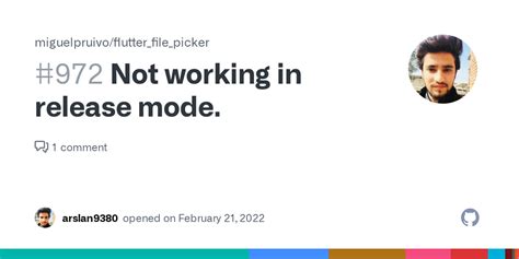 not working in release mode · issue 972 · miguelpruivo flutter file picker · github