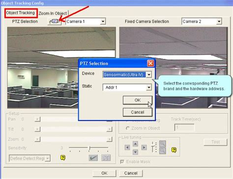How To Setup Object Tracking For Ptz Camera Geovision Worldeyecam Inc