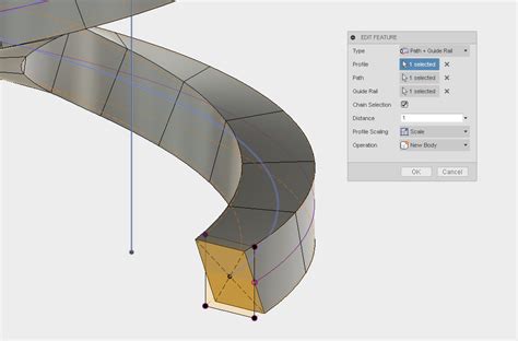 Solved Sweep With Guide Rail Anoying Problems Autodesk Community