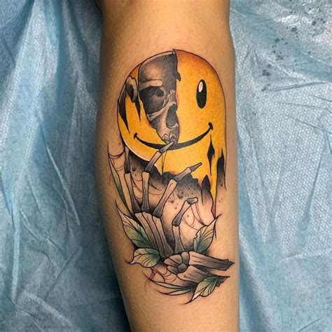 Smiley Face And Sad Face Tattoos Meaningful Ink For Emotion And Identity