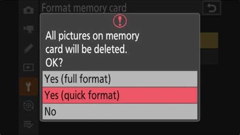 When To Do A Full Format Or Quick Format Of The Memory Card In Your Camera