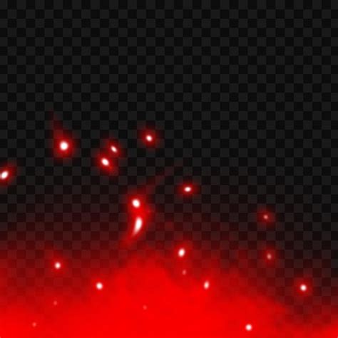 Premium PSD Red Fire Sparks Effect