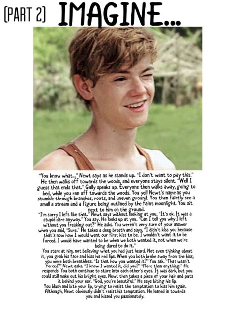 NewtImagines NewtImagine Newt TMR TheMazeRunner Imagines Imagine Newt Maze Runner Maze