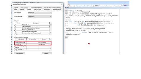 Solved How To Remove Domain From Field For Gdb Esri Community