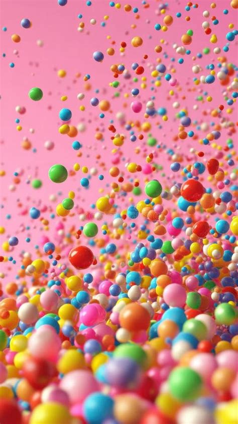A Colorful Explosion Of Spheres A Digital Art Exploration Of Abstract Shapes And Vibrant Hues