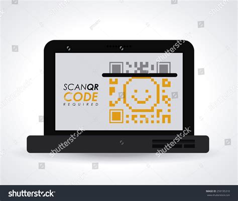 Scan Qr Code Design Vector Illustration Stock Vector Royalty Free Shutterstock