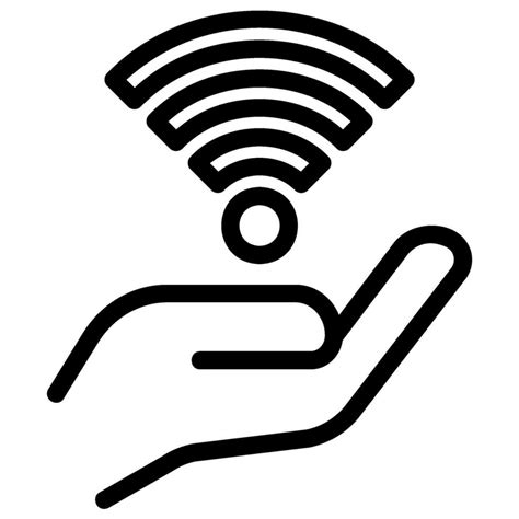 Wifi Line Icon Vector Art At Vecteezy