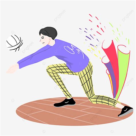 배구 스포츠 만화 일러스트 레이 션 일러스트레이션 피트니스 운동 배구 클립 아트 배구 스포츠 만화 삽화 Png 일러스트 및