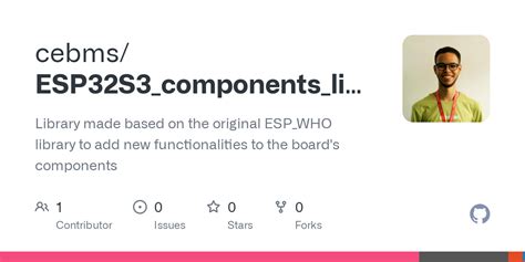 Github Cebmsesp32s3componentslibrary Library Made Based On The