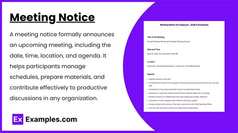 Staff Meeting Notice In College